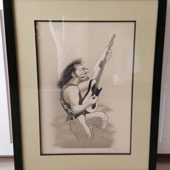Other | Albert Al Hirschfeld Bruce Springteen Lithograph | Poshmark